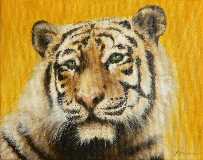 Der TIGER als Krafttier - KUNST + SCHAMANISMUS