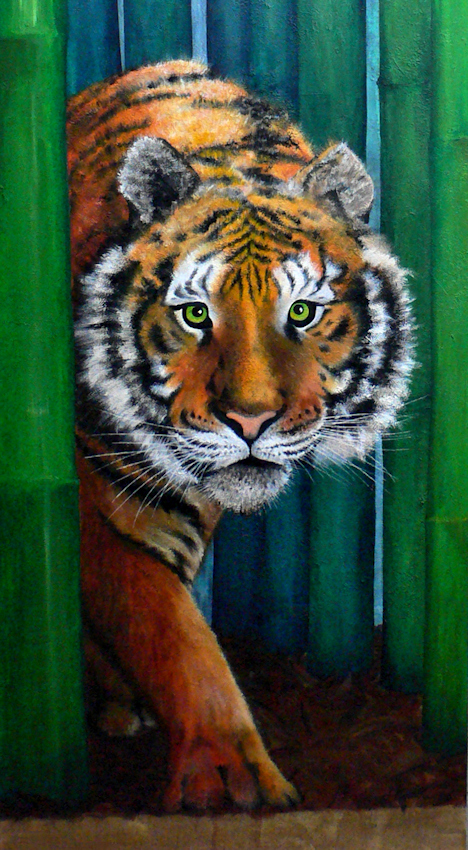 Der TIGER als Krafttier - KUNST + SCHAMANISMUS